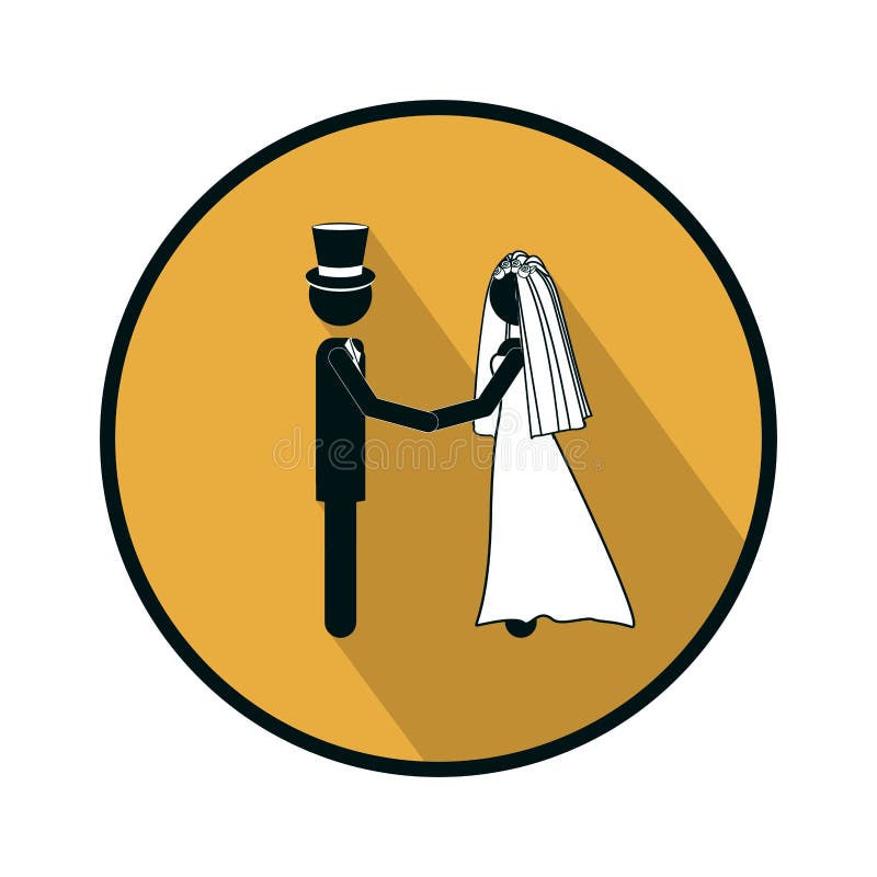 Symbol Married Couple Icon Image Stock Illustration - Illustration of ...