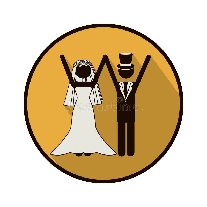 Symbol Married Couple Icon Image Stock Illustration - Illustration of ...