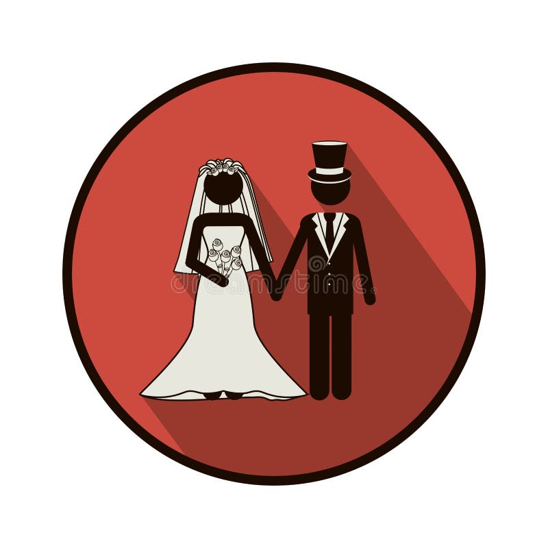 Symbol Married Couple Icon Image Stock Illustration - Illustration of ...