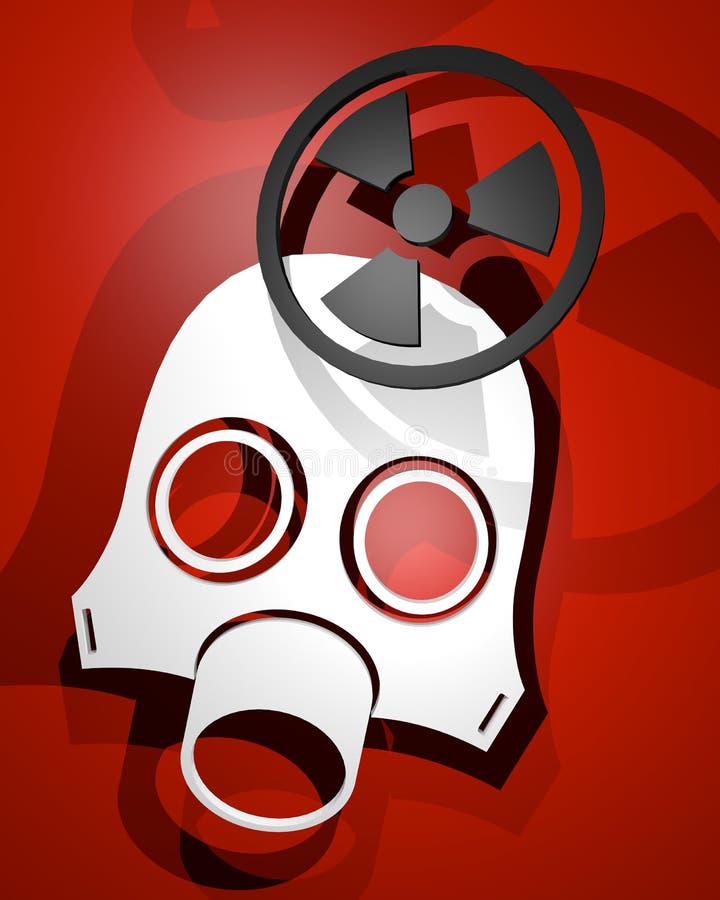 Radiation mask stock vector. Illustration of bacteriological - 19039147