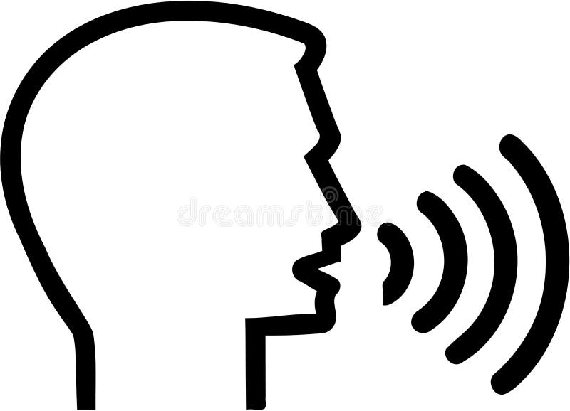 Symbol Med Huvudet Som Talar - Logoped Vektor Illustrationer ...