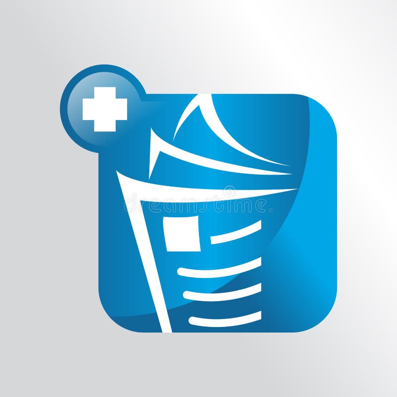 Symbol of Medical Record Logo Icon Design Template Vector Illustration ...