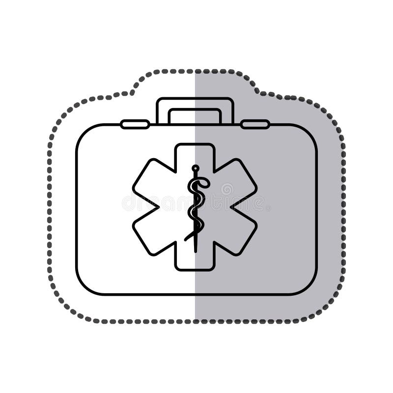 Symbol Medicine Inside Suitcase Icon Stock Illustration - Illustration ...