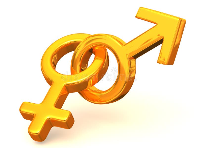 Symbol Men and Women. Love stock illustration. Illustration of love ...