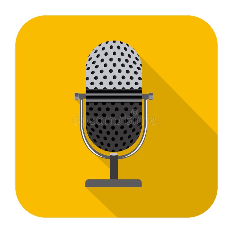 Symbol Microphone Icon Image Stock Illustration - Illustration of mike ...
