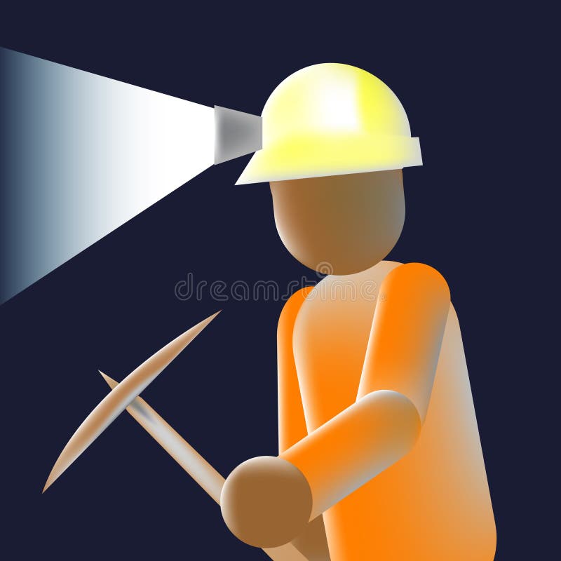 Symbol for mining workers stock vector. Illustration of pick - 171421304