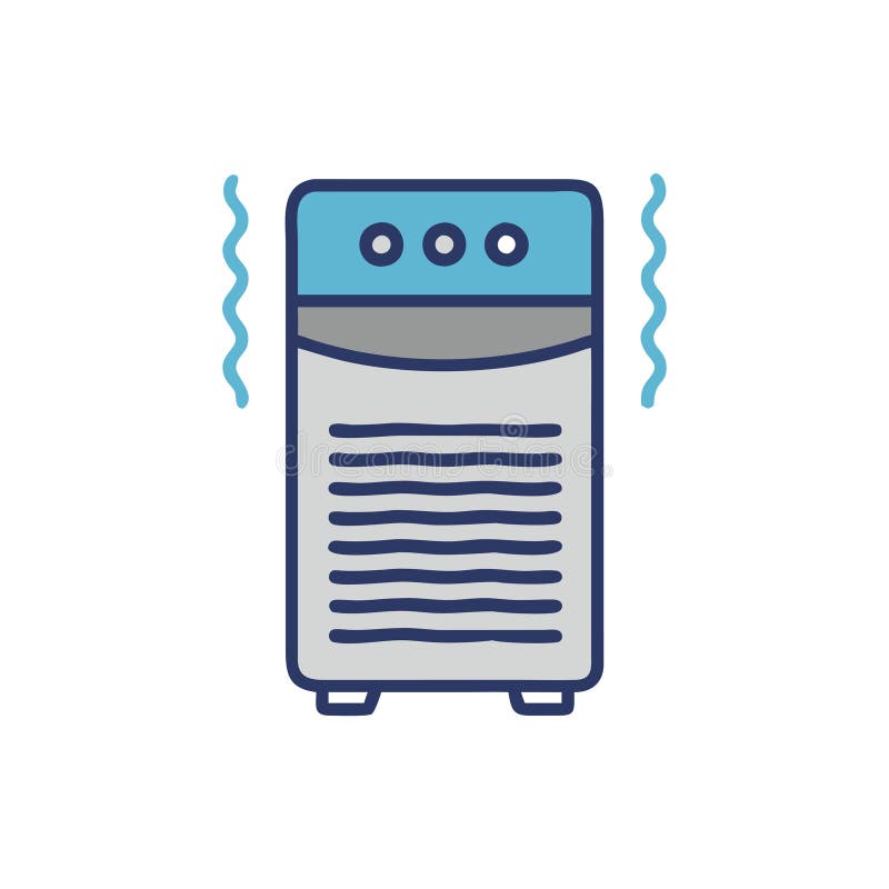 Modern Air Purifier Symbol stock vector. Illustration of modern - 351511138