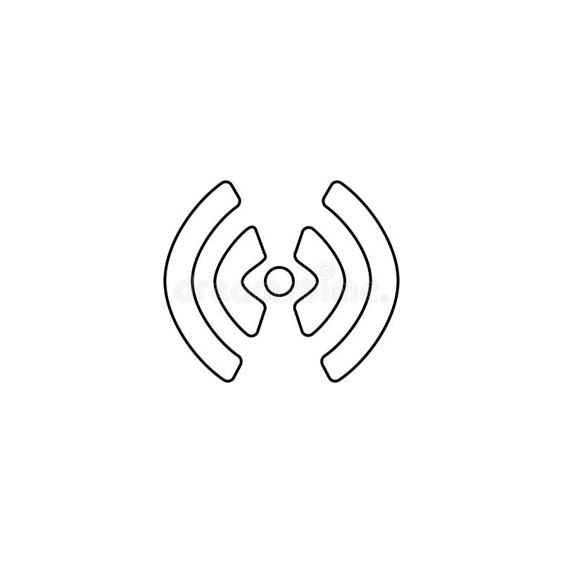 Wireless Signal Icon. Network Connection Symbol Stock Vector ...