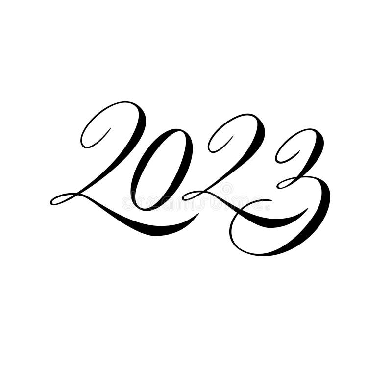 2023. Symbol of the New Year in Numbers. Vector . Stock Vector ...