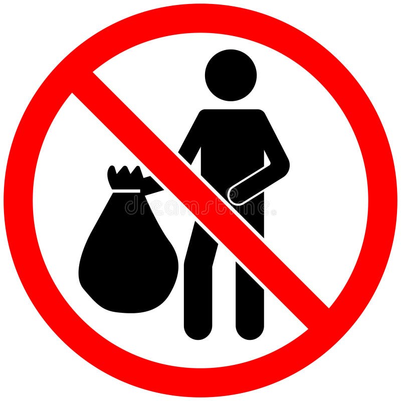 No Dumping Sign Stock Illustrations – 375 No Dumping Sign Stock ...