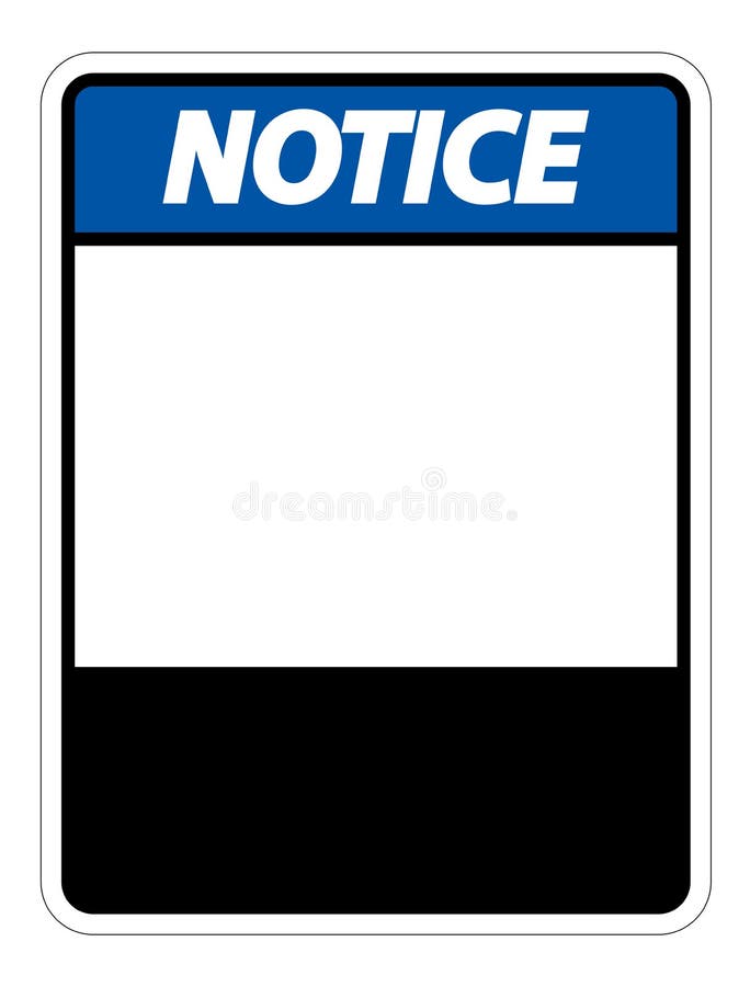 Symbol Symbol Notice Sign Label on White Background Stock Vector ...