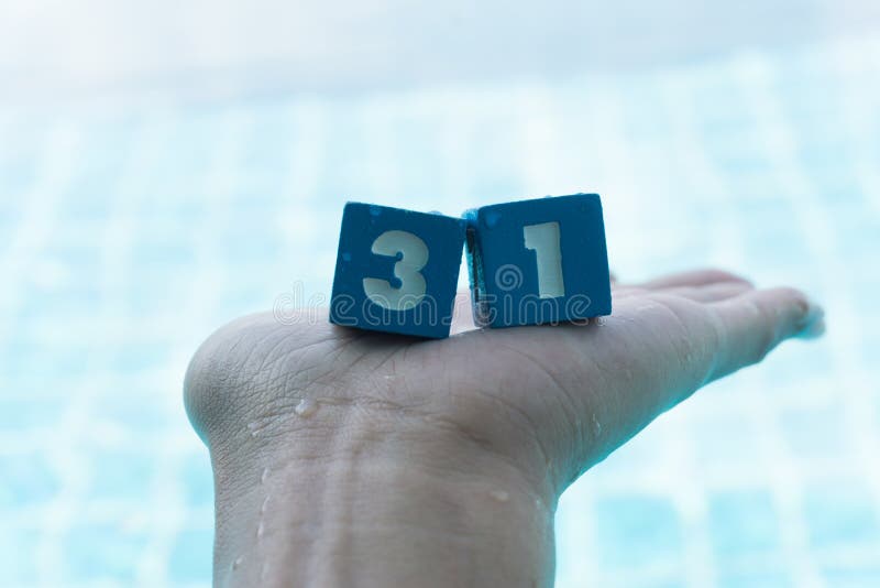 Symbol Number Thirty One on Hand Stock Photo - Image of graphic, plan ...