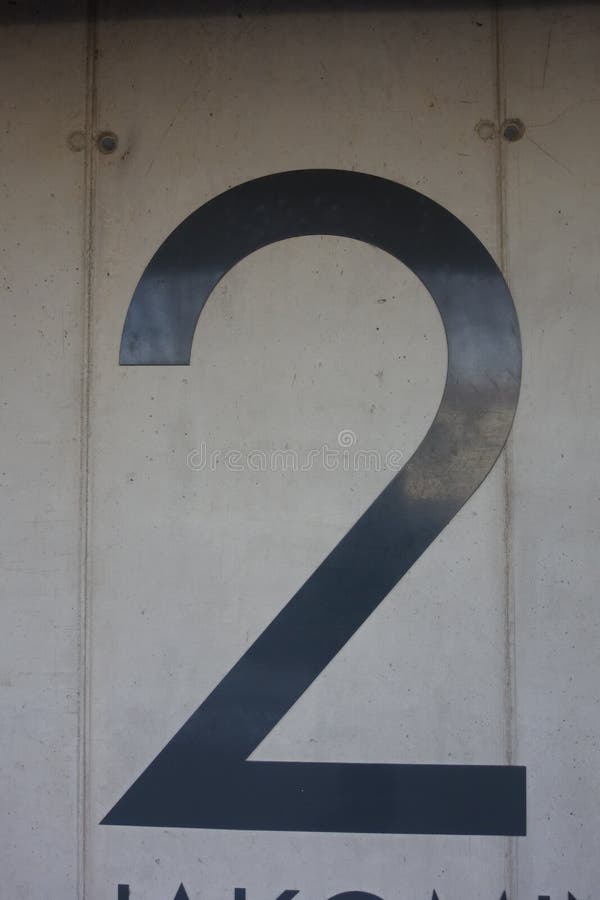 Symbol of the number two stock photo. Image of fonts - 241412222