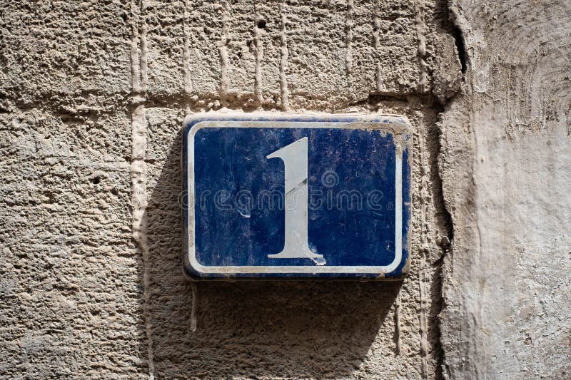 Symbol Numer Jeden Domu Znaku Numer 1 Obraz Stock - Obraz złożonej z ...