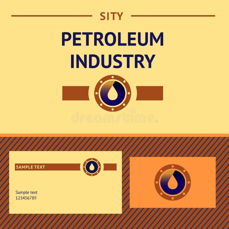 Symbol of the Oil and Gas Industry. Pipeline with Stock Vector ...