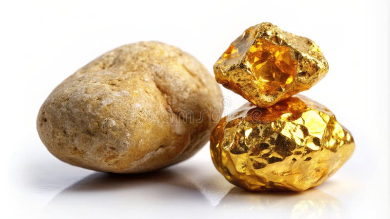 A Symbol of Opulent Equilibrium Exquisite Gold Nugget and Precious ...