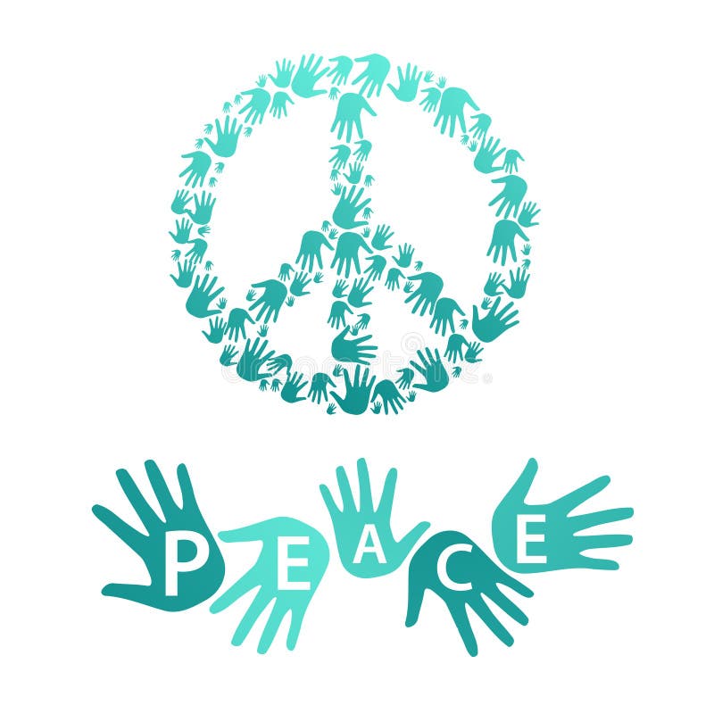 Symbol of Pacifism and Peace Stock Vector - Illustration of pacifist ...