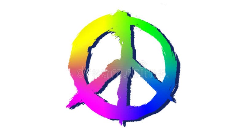 Symbol of Peace. Ink Splash Stock Video - Video of peace, liquid: 73933649