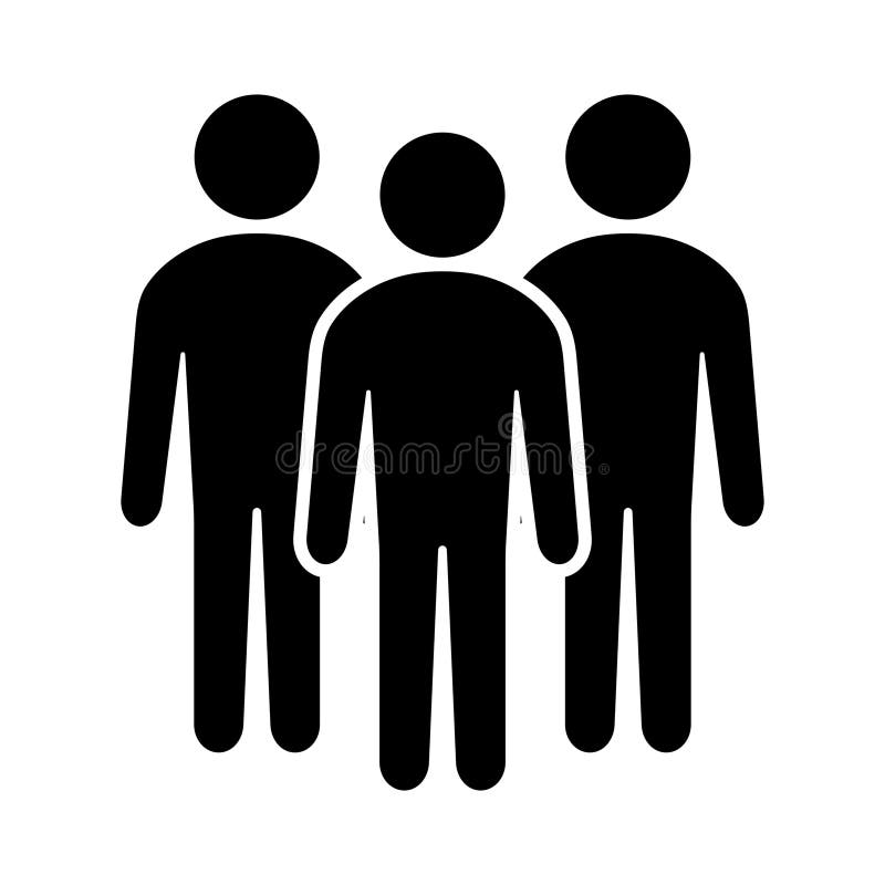 Symbol, people icon stock vector. Illustration of black - 302793624