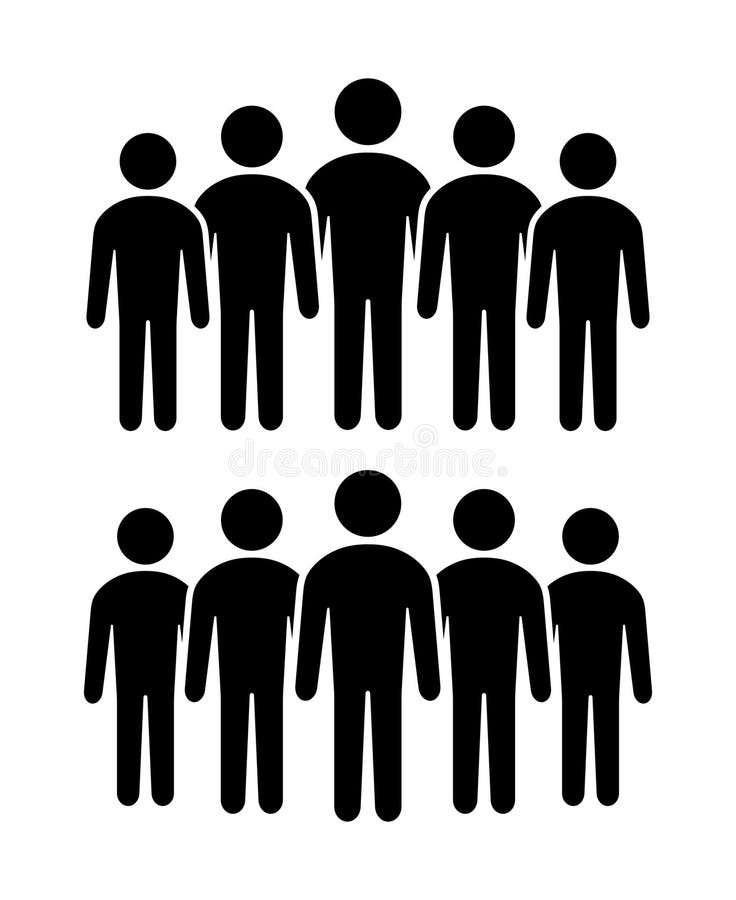 Symbol, people icon stock vector. Illustration of white - 302793690