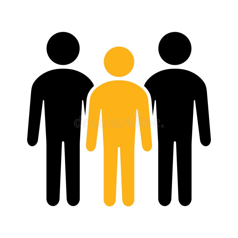 Symbol, people icon stock vector. Illustration of person - 302798613