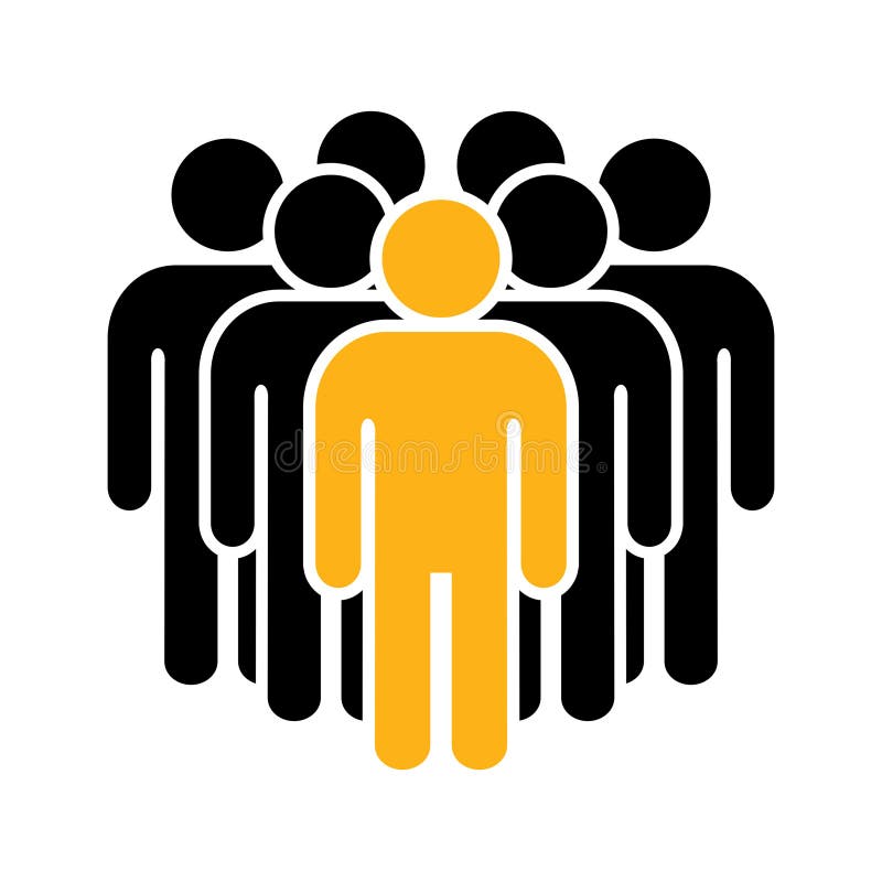 Symbol, people icon stock vector. Illustration of silhouette - 303062353