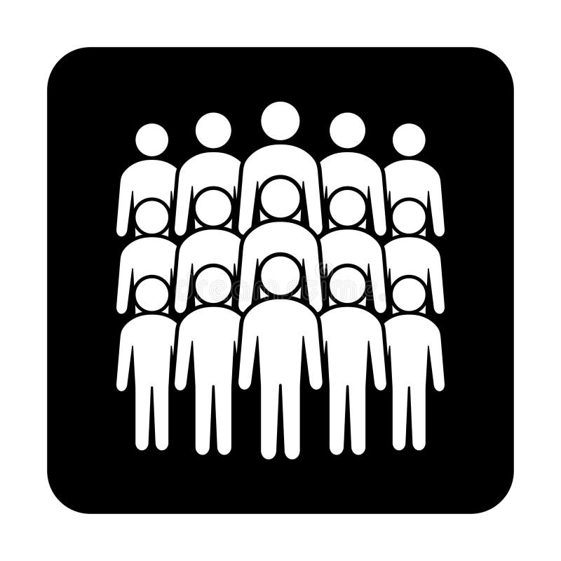 Symbol, people icon stock vector. Illustration of signage - 303719663