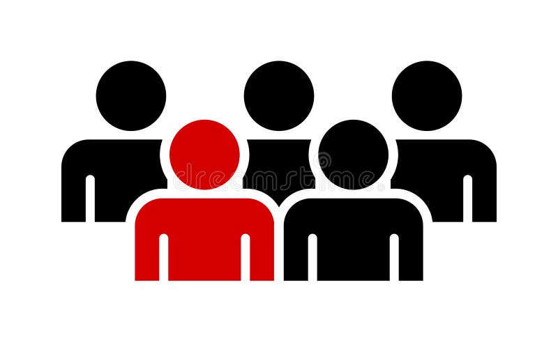 Symbol, people icon stock vector. Illustration of silhouette - 303312410