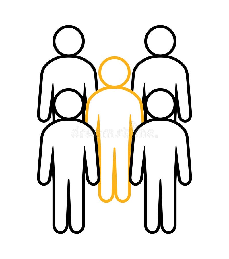 Symbol, people icon stock vector. Illustration of cartoon - 303321355