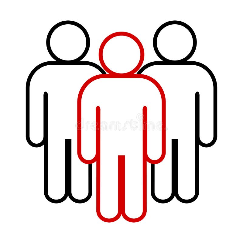 Symbol, people icon stock vector. Illustration of leadership - 303720700
