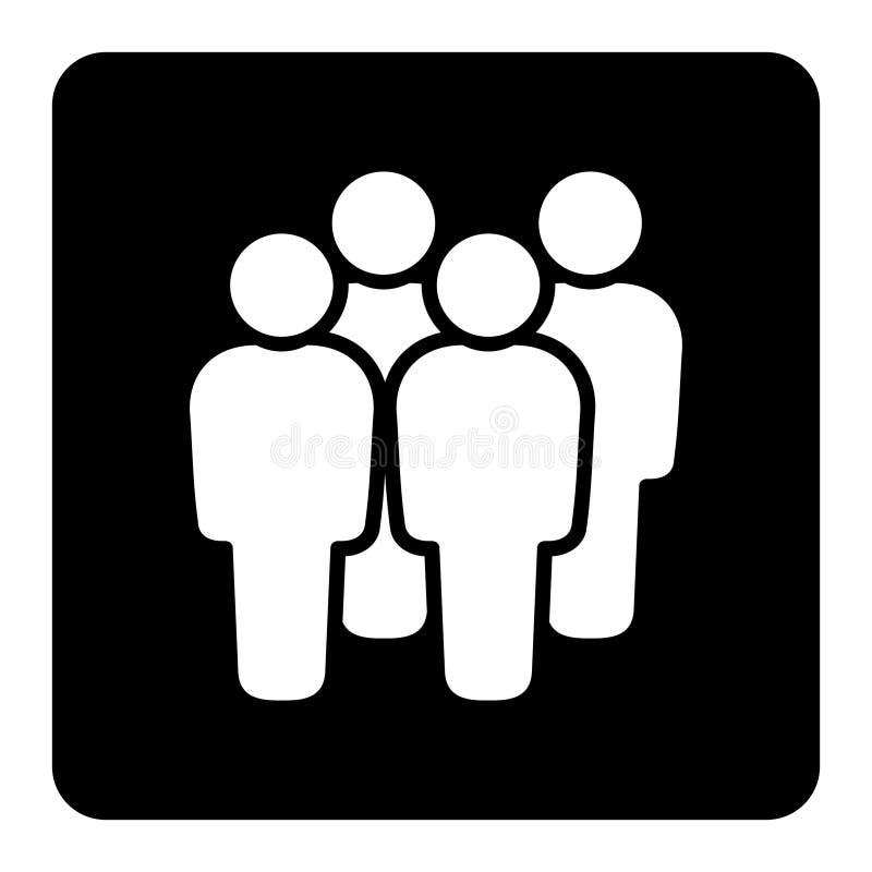 Symbol, people icon stock vector. Illustration of vector - 303725869