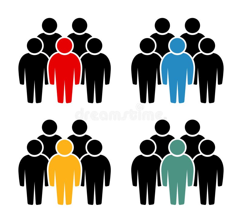 Symbol, people icon. stock illustration. Illustration of leadership ...