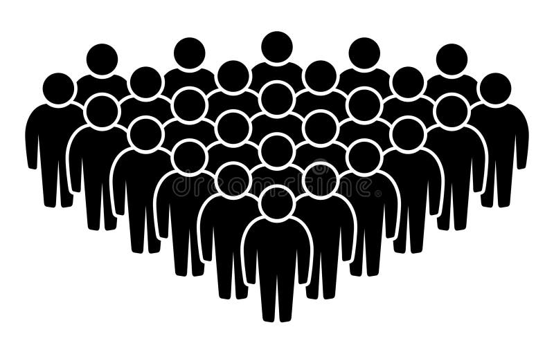 Symbol, people icon. stock photo. Illustration of crowd - 374515652