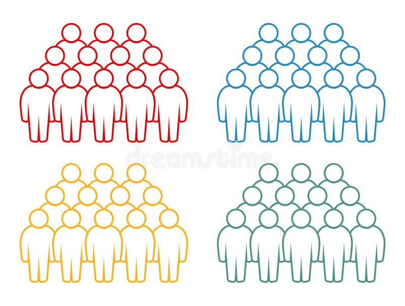 Symbol, people icon. stock image. Illustration of crowd - 374523643
