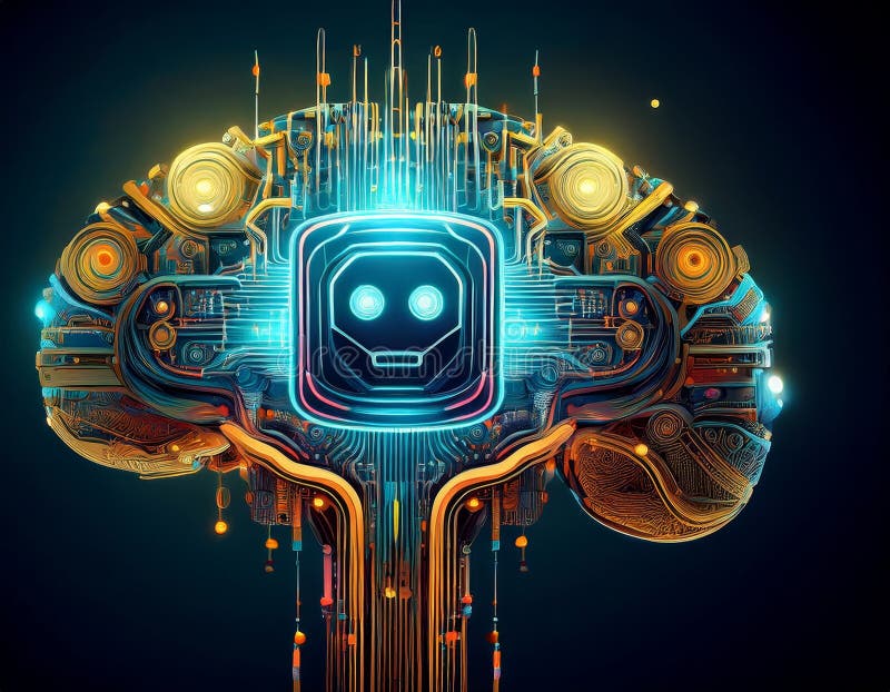 Symbol Photo for Artificial Intelligence, it System, Computer Science ...