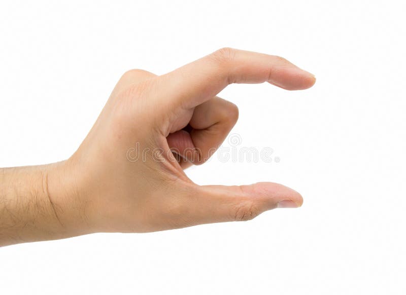 Hand Symbol on White Background Stock Photo - Image of male, card ...