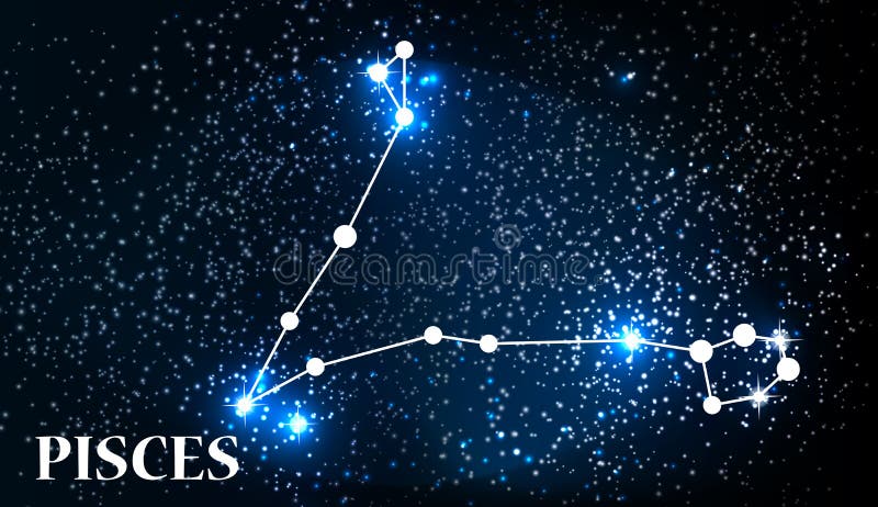 Symbol Pisces Zodiac Sign. Vector Illustration. Stock Vector ...