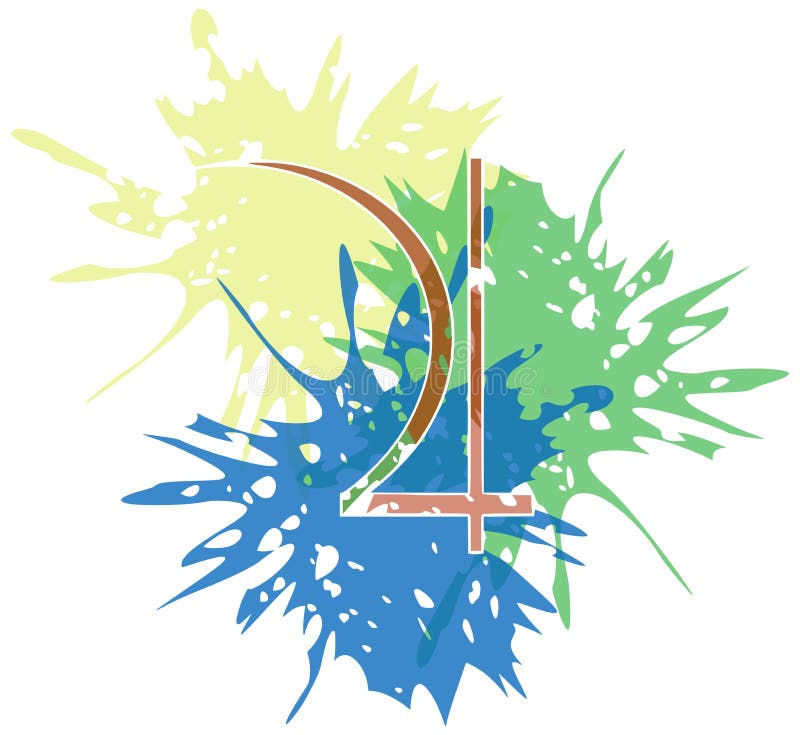 Symbol of the Planet Jupiter Created with Spots Isolated Stock Photo ...