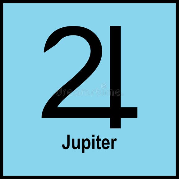 Symbol of the Planets, Jupiter Stock Vector - Illustration of cosmos ...