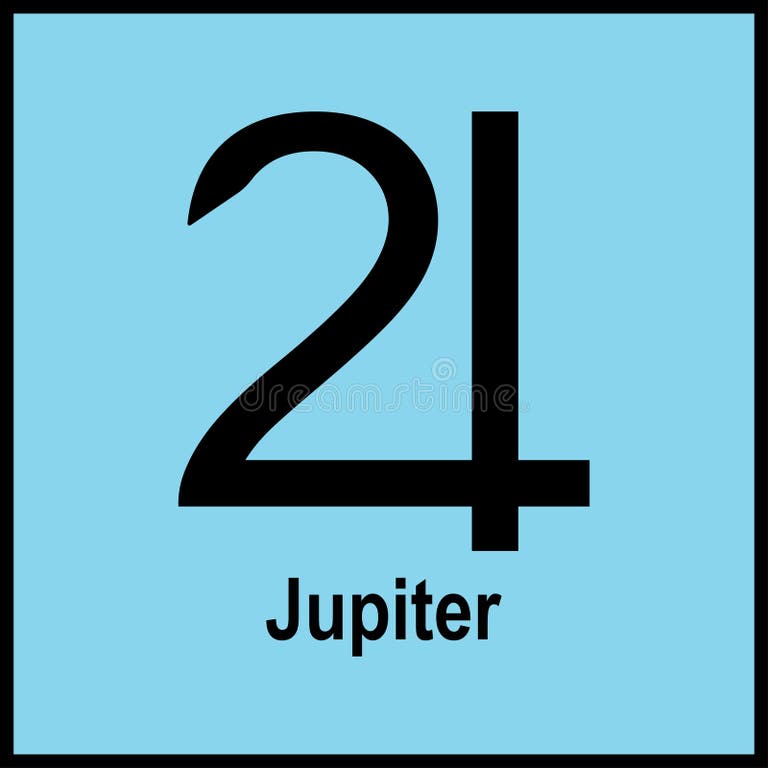 Symbol of the Planets, Jupiter Stock Vector - Illustration of cosmos ...