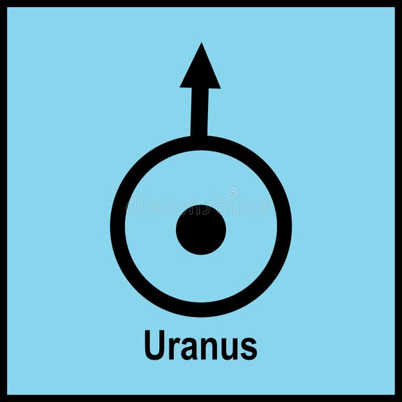 Symbol of the Planets,Uranus Stock Vector - Illustration of element ...