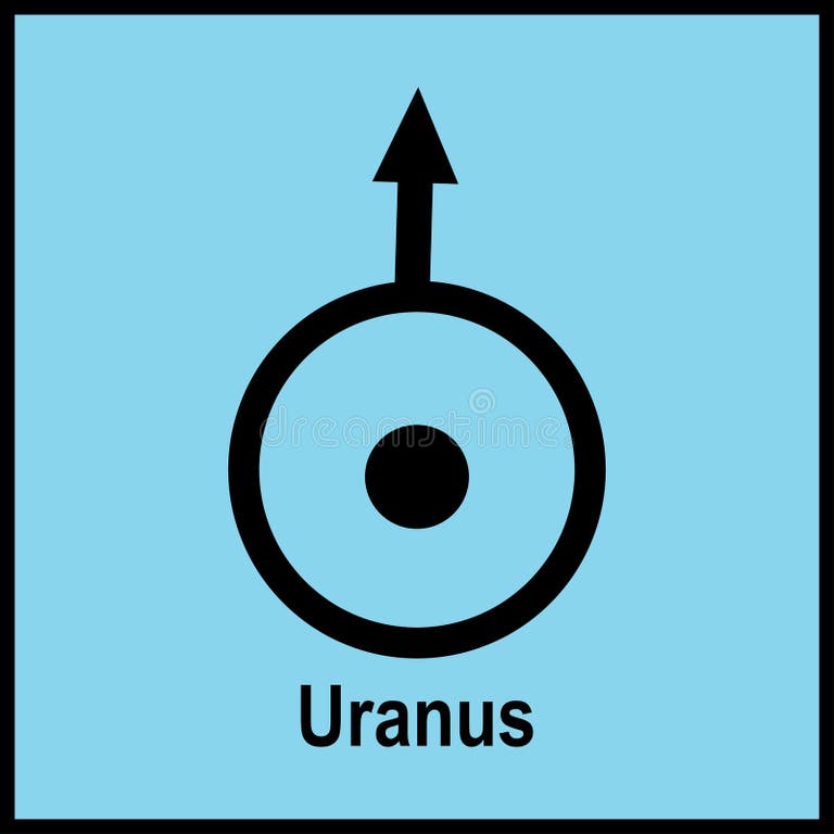 Symbol of the Planets,Uranus Stock Vector - Illustration of element ...