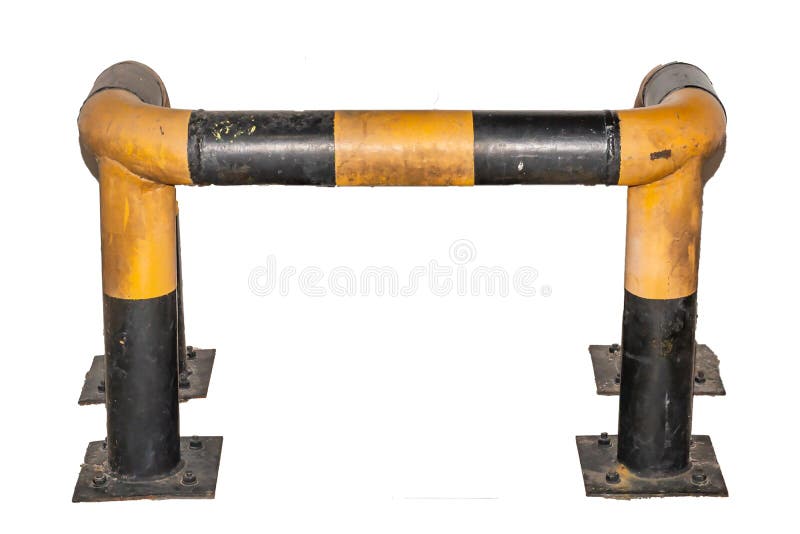 Symbol Pole for Warning on White Background Isolated Stock Image ...