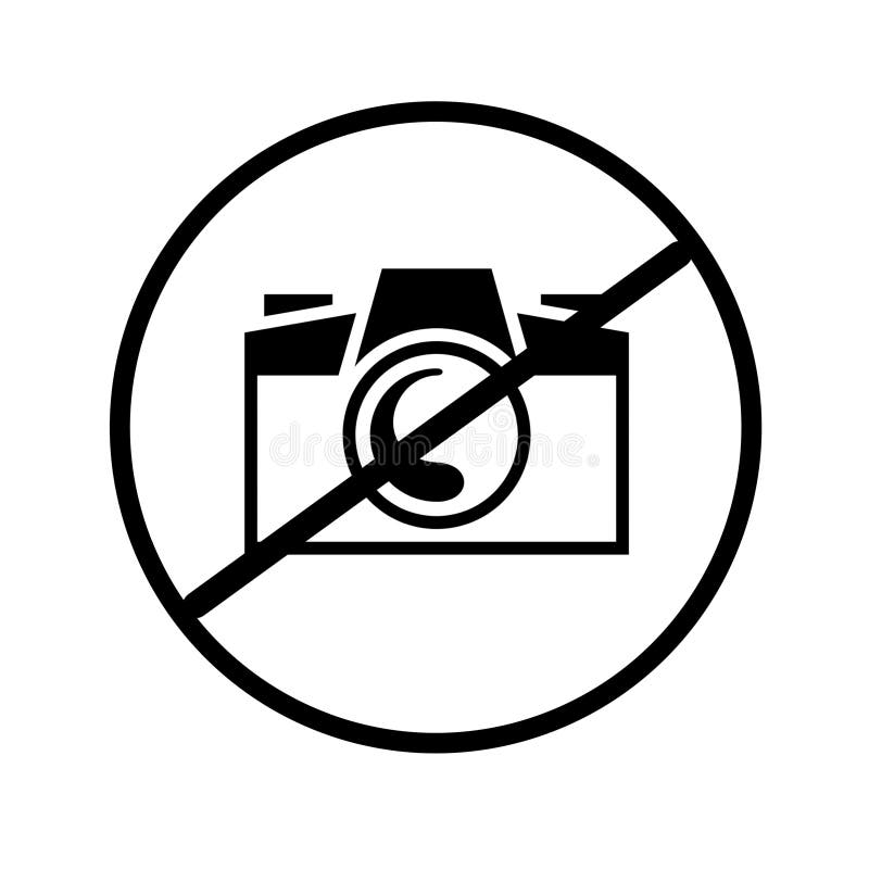 Symbol Prohibited from Using Camera Stock Illustration - Illustration ...