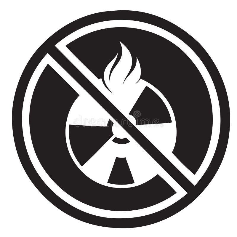Symbol Prohibiting Nuclear Tests Stock Vector - Illustration of sign ...