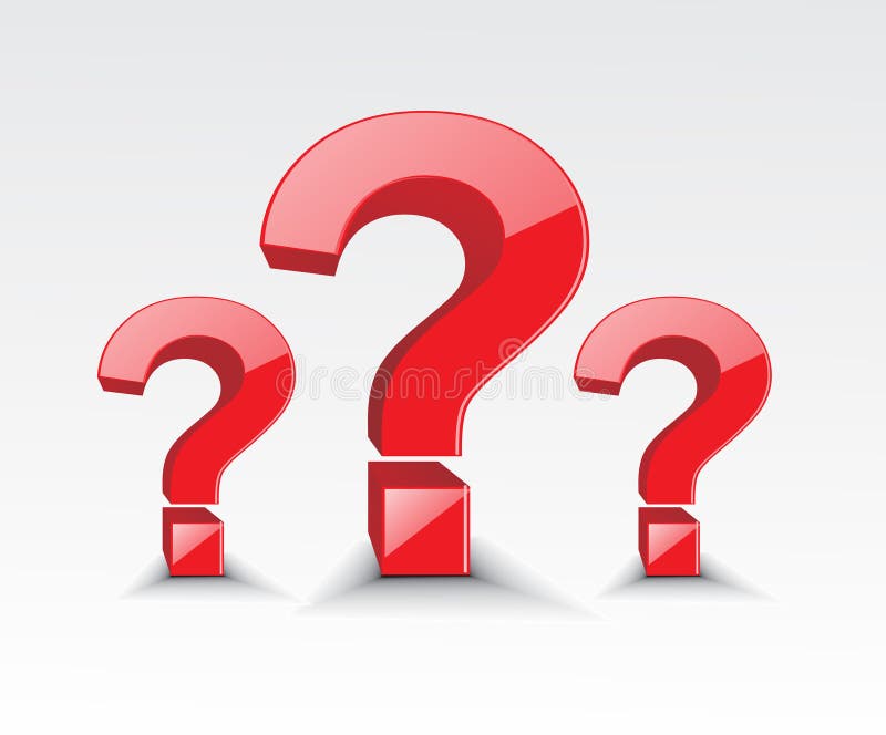 Broken question mark stock vector. Illustration of fragment - 16396571