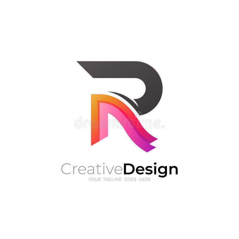R Logo with Modern Style, R Logo Vector Stock Vector - Illustration of ...