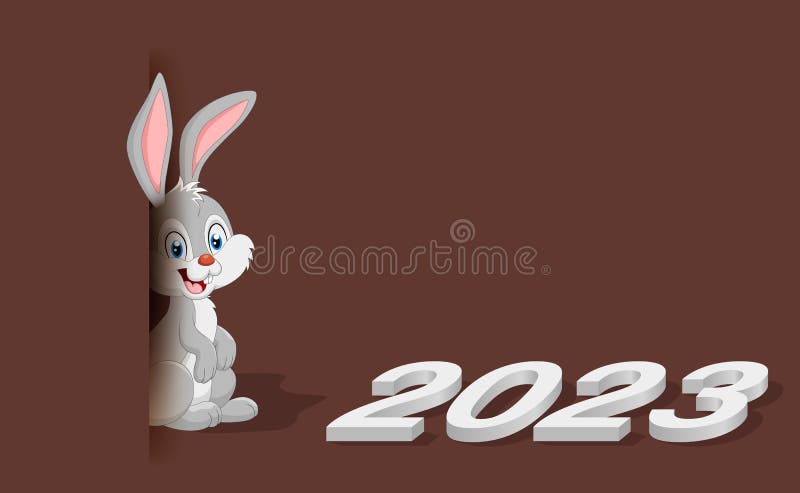 The Symbol of 2023 is the Rabbit. Stock Vector - Illustration of event ...