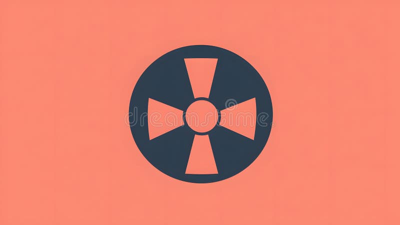 Symbol of Radiation on a Vibrant Background Stock Photo - Image of ...