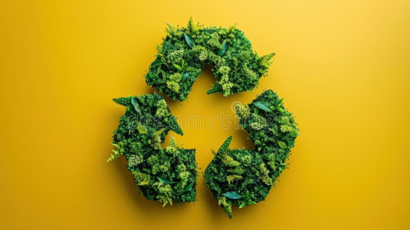 Symbol of Recycling and Ecological Recycling. Human Hand Touching ...